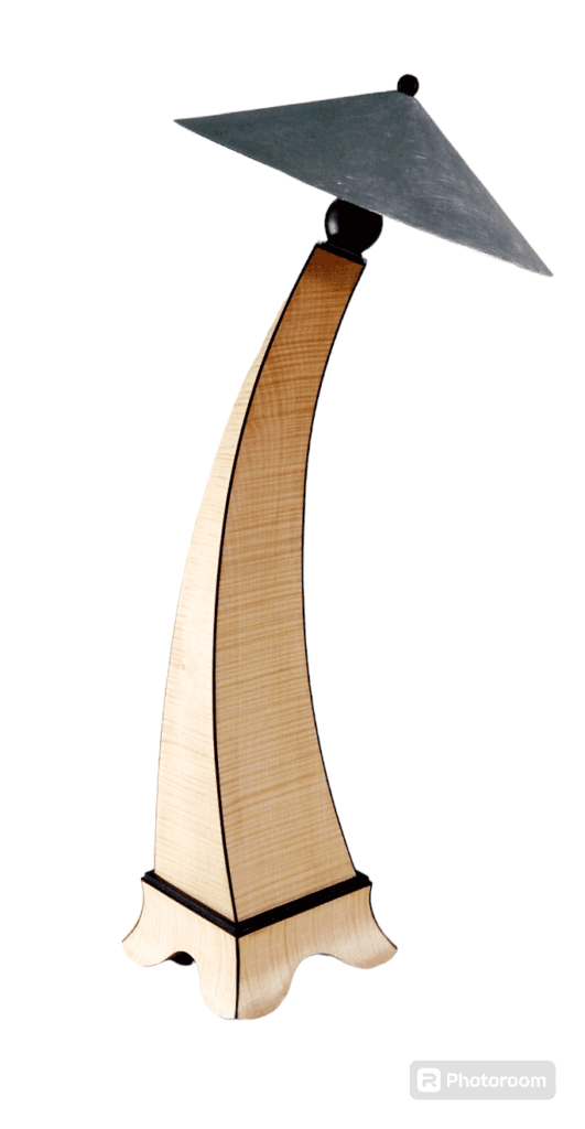 Jazz Inspired Lamp Fiddle Back Sycamore - Cosmo Barbaro