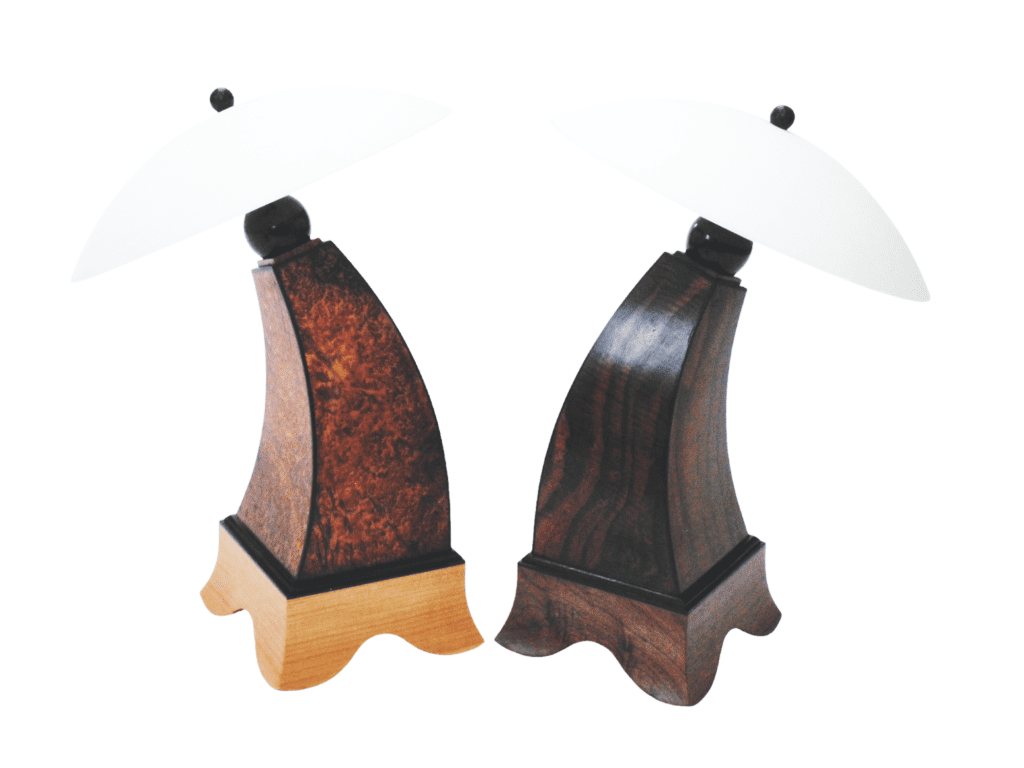 Walnut Original Jazz Inspired Lamp - Cosmo Barbaro