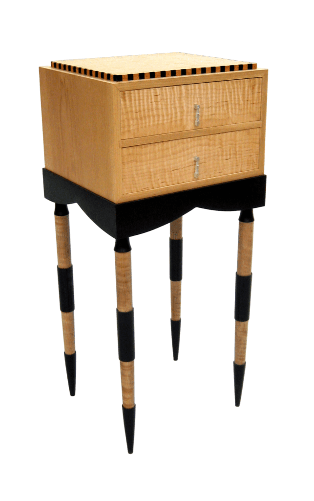 Egypt Side Table Fiddle Back Maple - Cosmo Barbaro